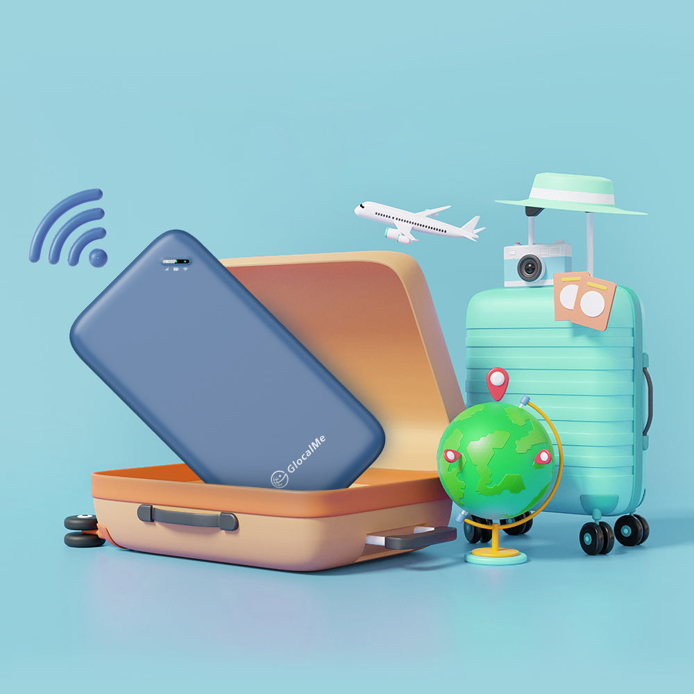 Glocalme Roaming-Free Portable WiFi Device UPP, Come with 1.1GB Global ...